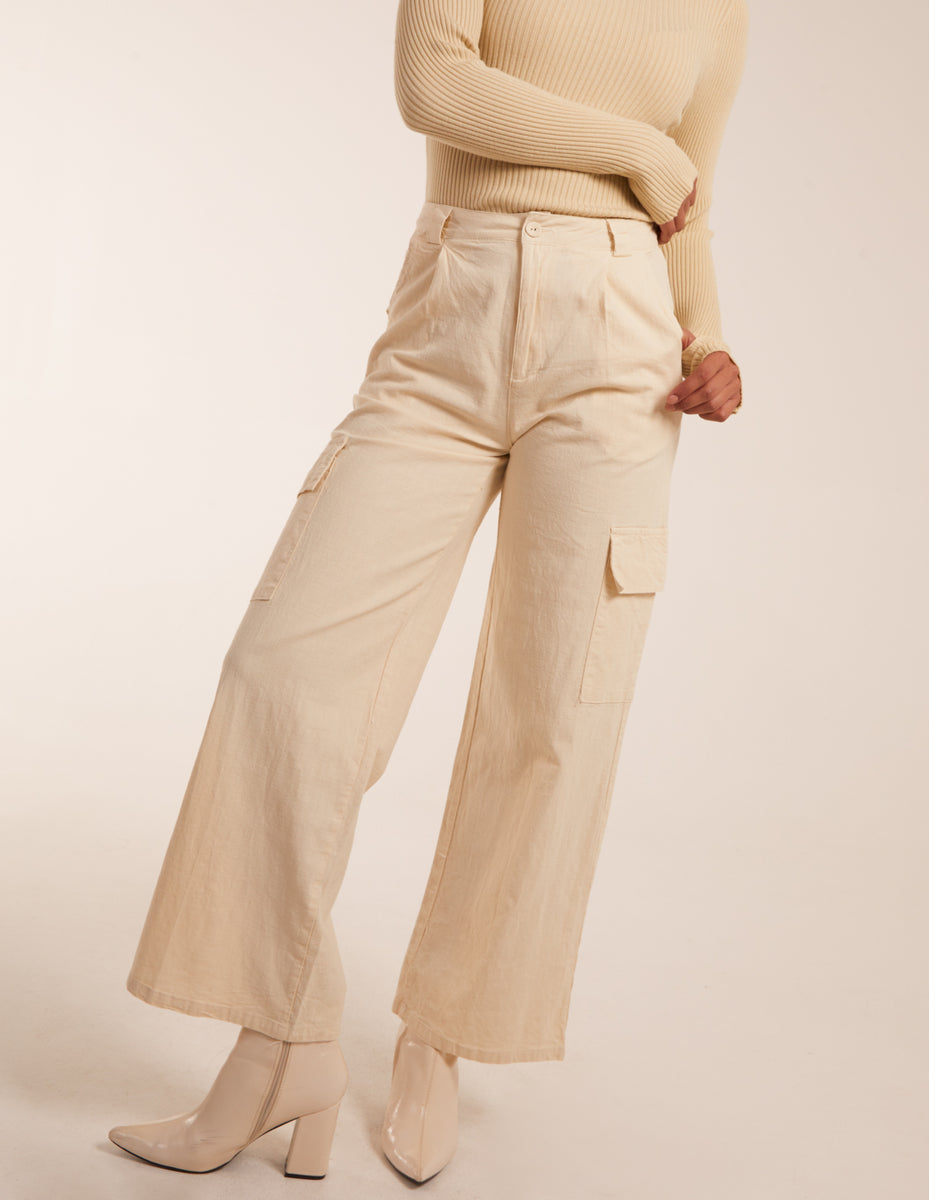 Beige | Trouser Side Pocket | Blue Vanilla